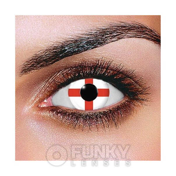 Multicoloured St Georges Flag Cosplay Contact Lenses | Monthly Costume ...