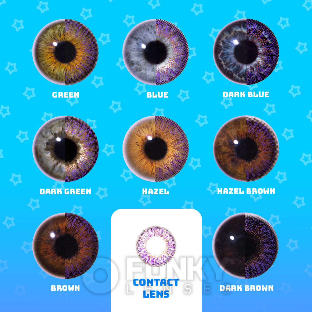 Blend Violet Cosplay Contact Lenses (Daily) | Funky Lenses Coloured ...