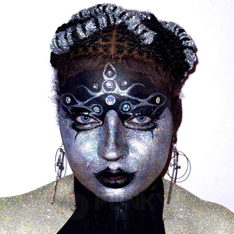 Silver Glimmer Colored Lenses | Monthly Natural Lenses