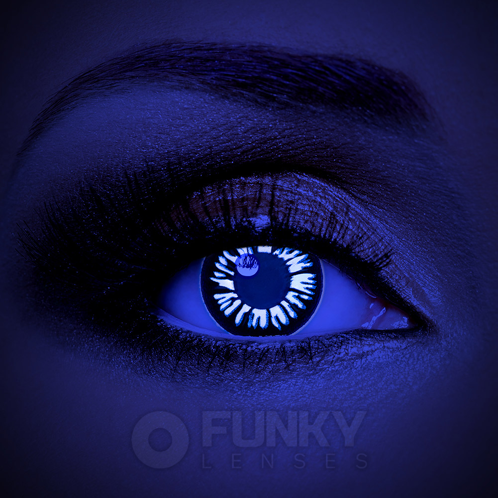 Glow UV Dolly Eye Red colored Lenses | Monthly Contact Lenses