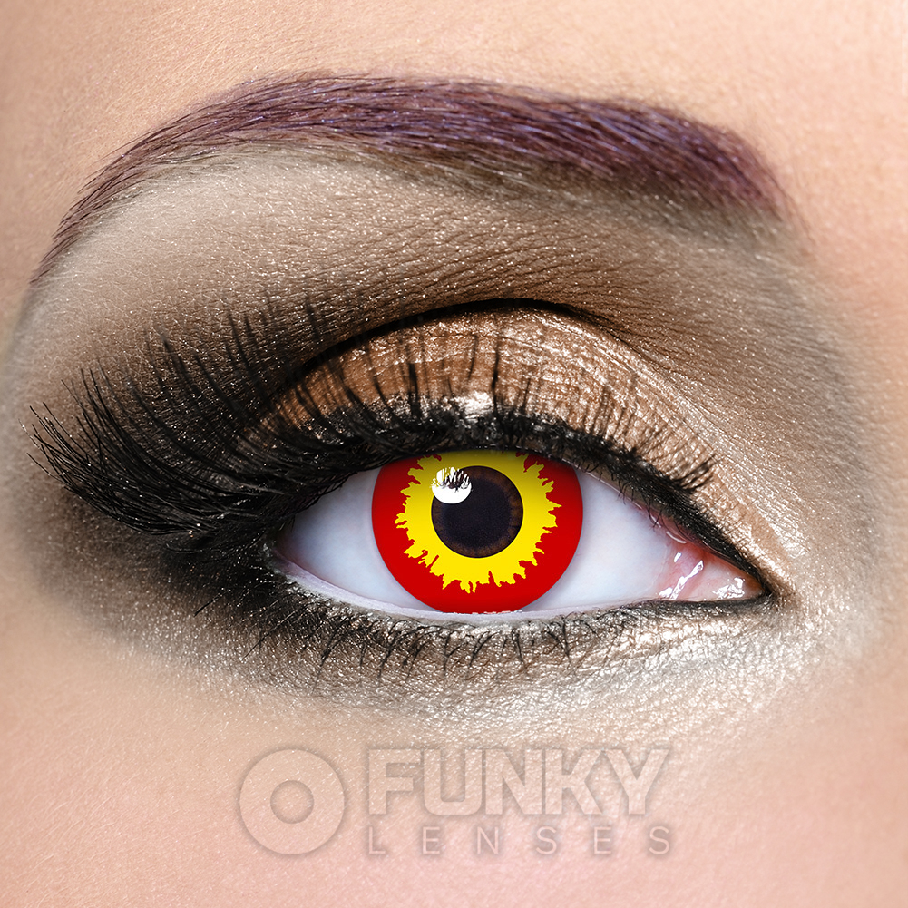 Red Wild Fire Cosplay Contact Lenses | Daily Costume Colored Lenses