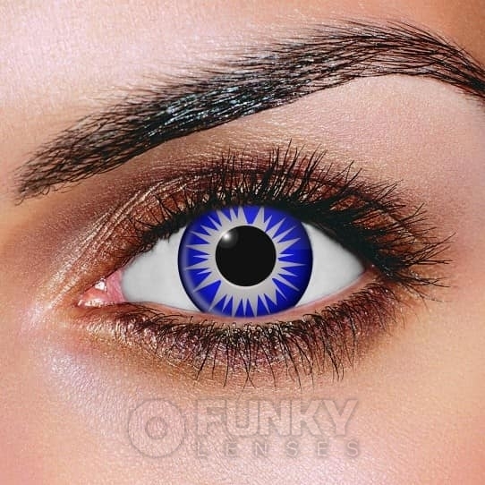 Icicle Blue Cosplay Coloured Lenses | Monthly Contact Lenses