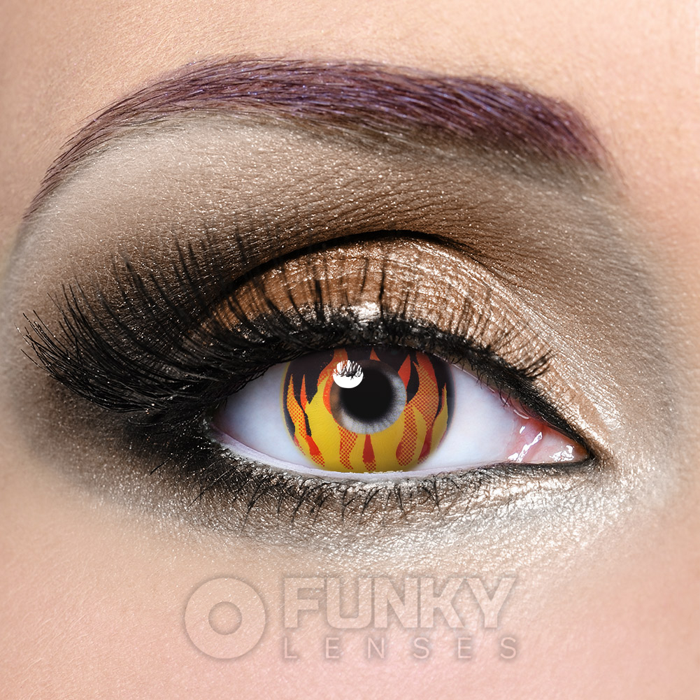 Flame Hot Cosplay Colored Lenses | Monthly Contact Lenses