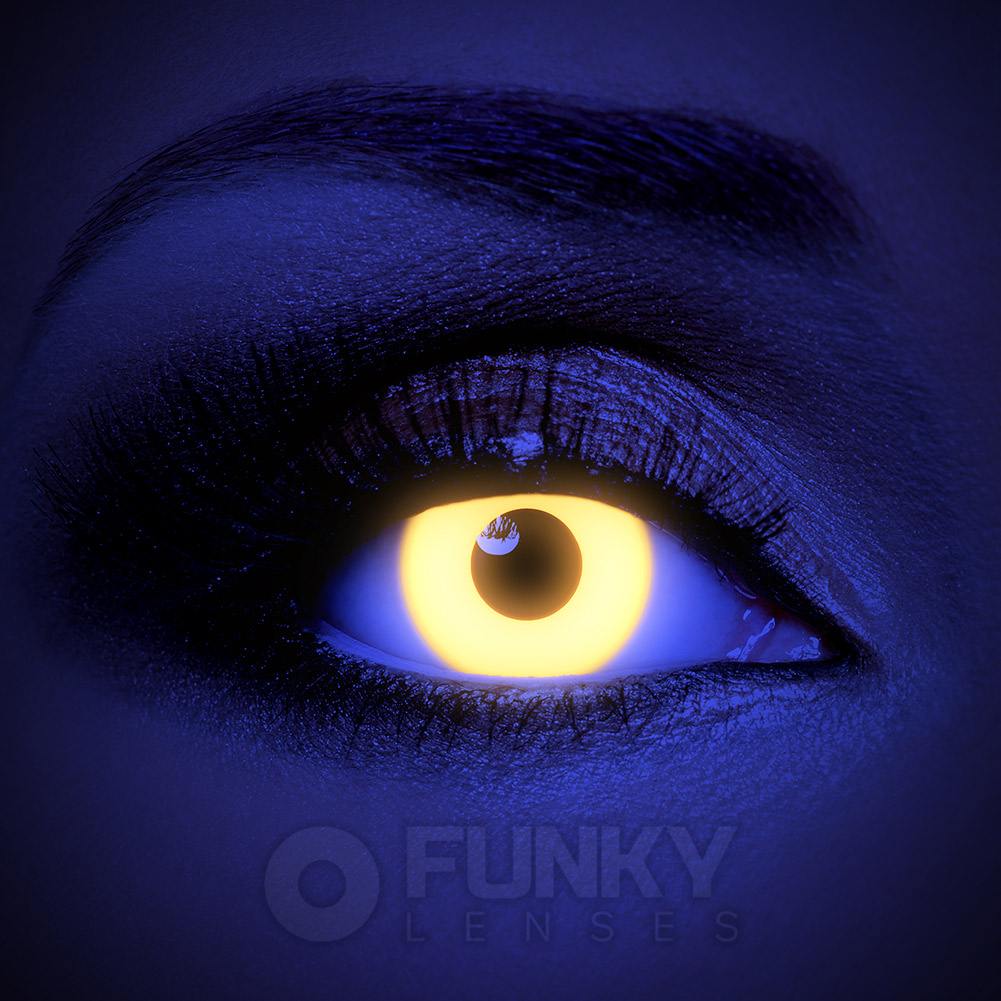 Glow UV Orange Colored Lenses | Monthly Contact Lenses