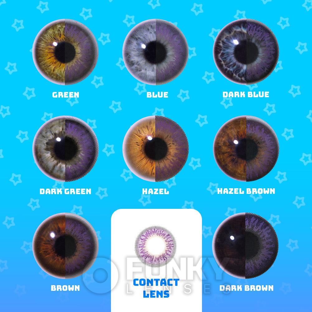 Amethyst Purple colored Lenses | Daily Contact Lenses