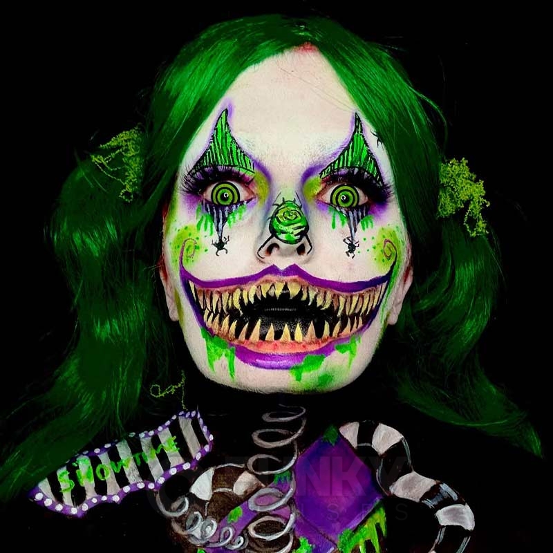 Goblin Green Mini Sclera Coloured Lenses | Monthly Contact Lenses