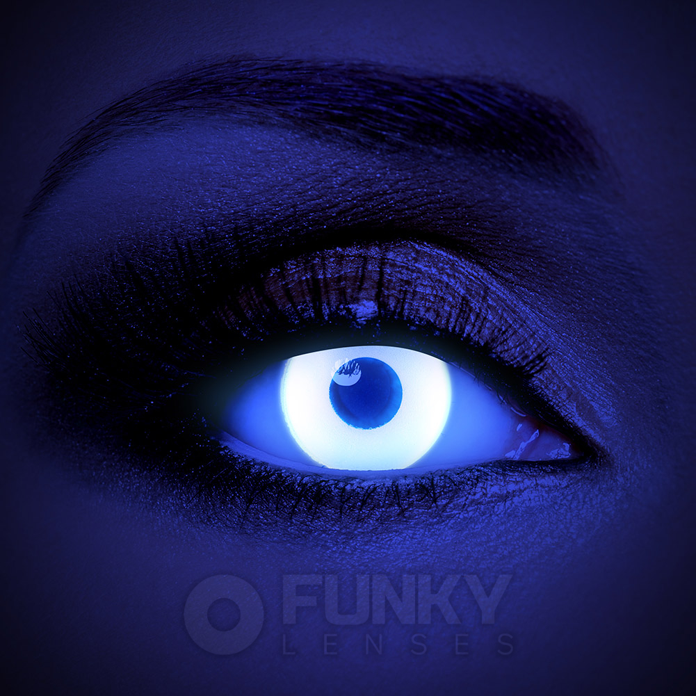 UV Blue Cosplay Colored Lenses | Monthly Contact Lenses