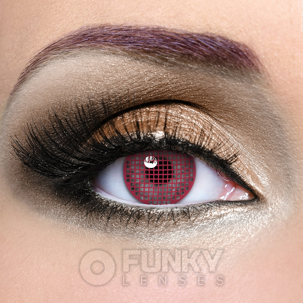 Glow UV Red Screen colored Lenses | Monthly Contact Lenses