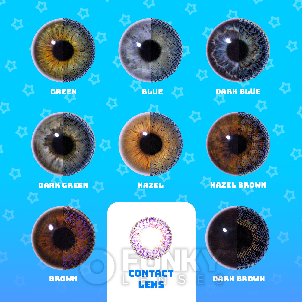 Purple Natural Contact Lenses (30 Day) | Funky Lenses