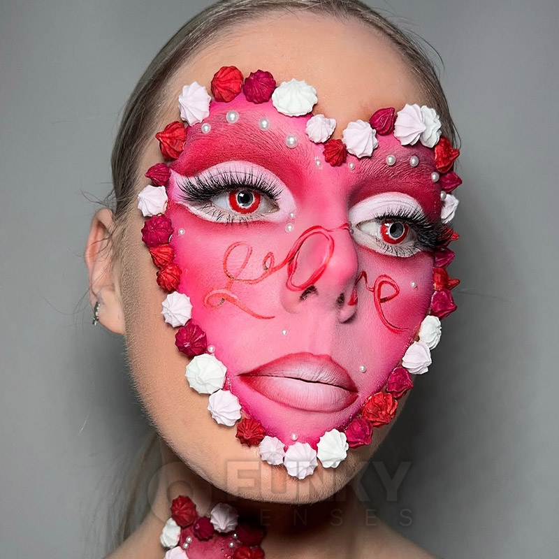 Monster Red Cosplay Coloured Lenses | Daily Contact Lenses