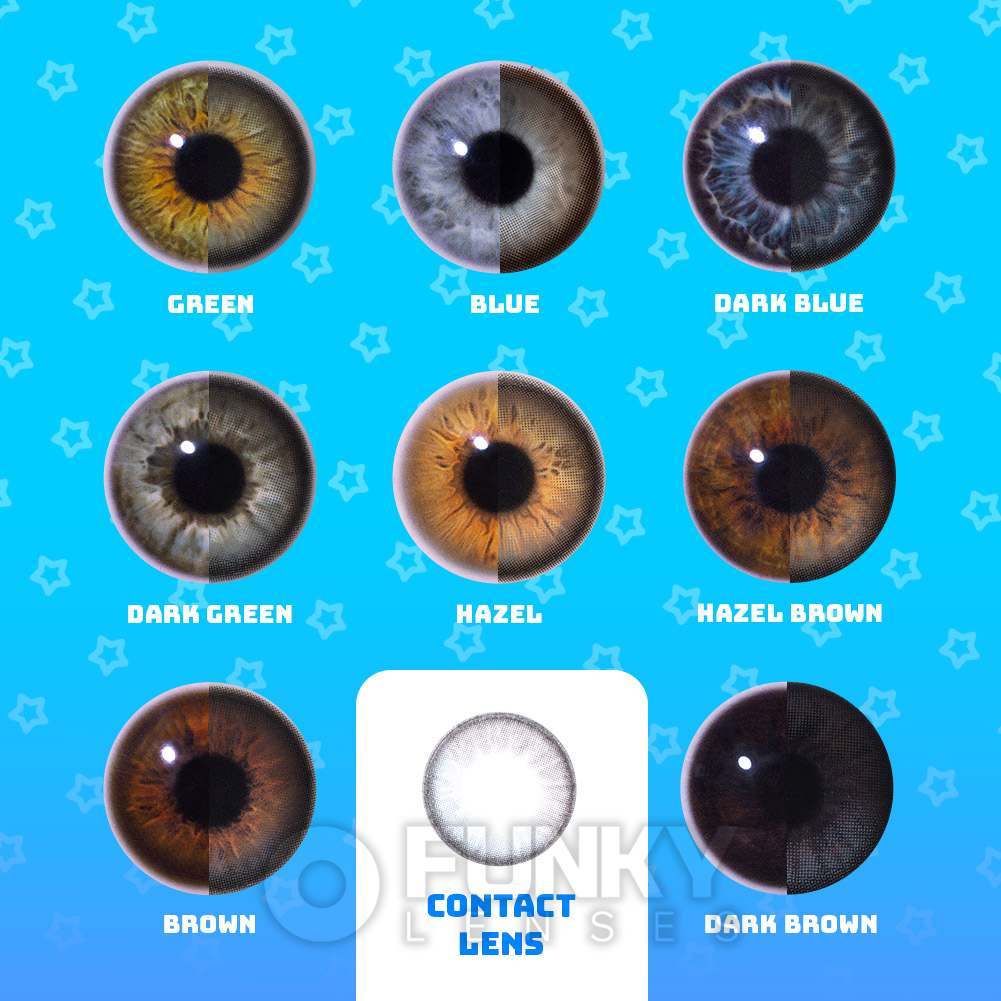 Lentilles de contact colorées naturelles Raya Honey | Lentilles de ...