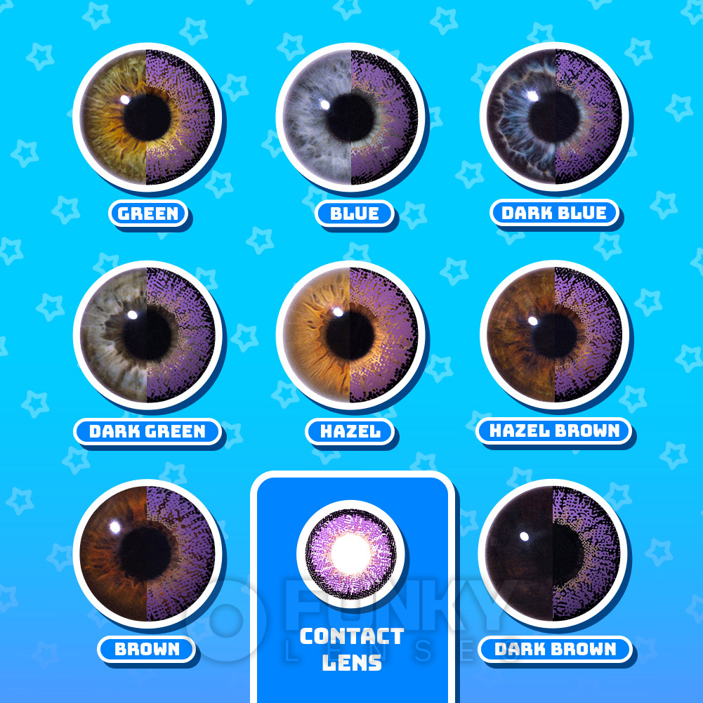 Nymph Purple Contact Lenses | Daily Costume Contacts