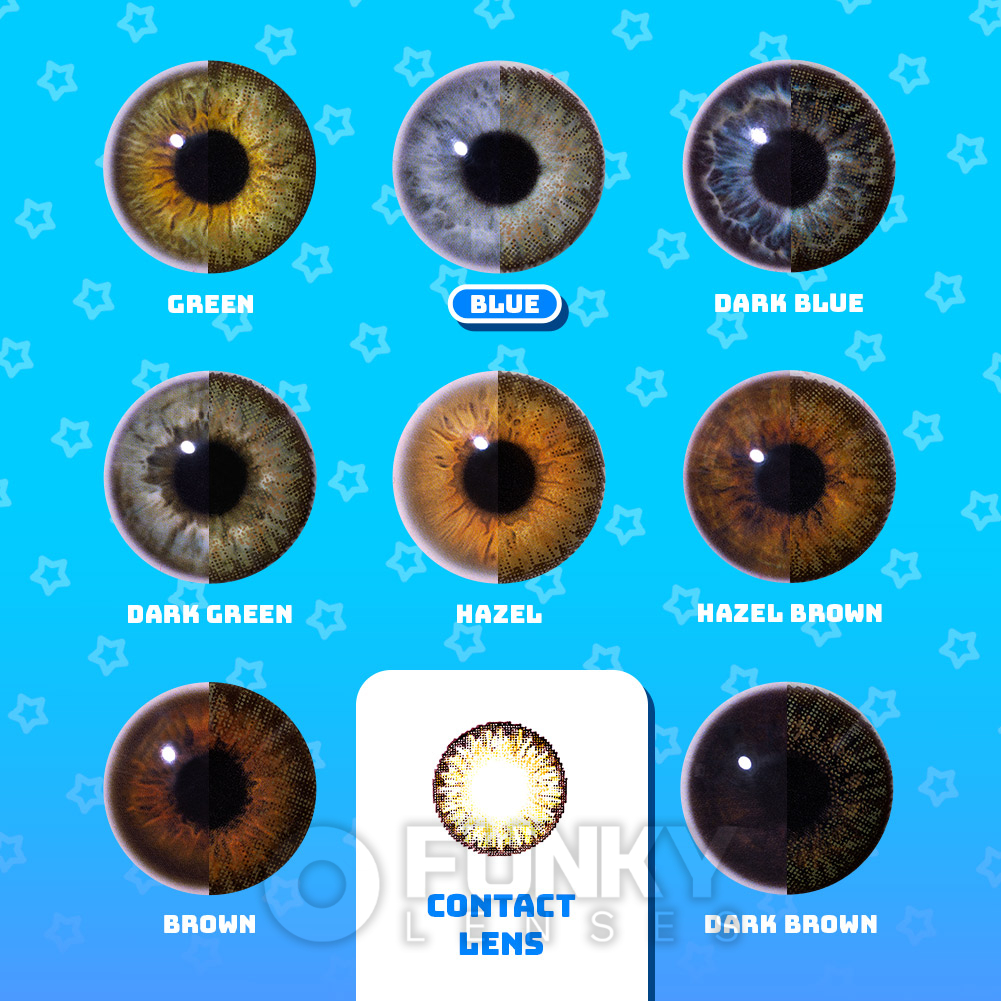 Tri Tone Hazel Natural Coloured Lenses | Daily Contact Lenses