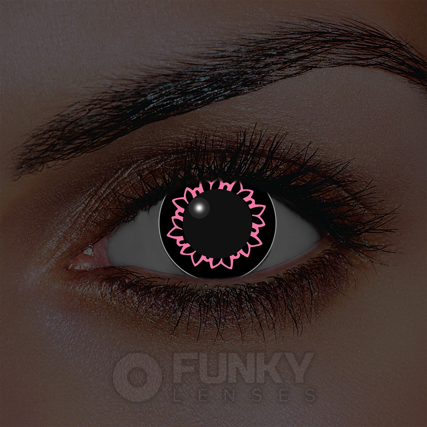 Pink Butterfly Big Eyes Cosplay Contact Lenses | Monthly Costume ...