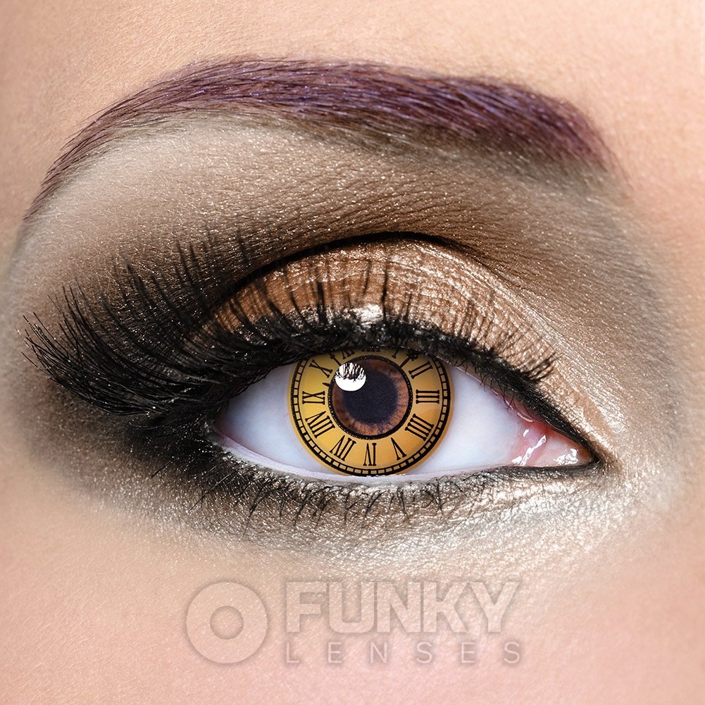 Timekeeper Clock Brown Cosplay Coloured Lenses | Monthly Contact Lenses