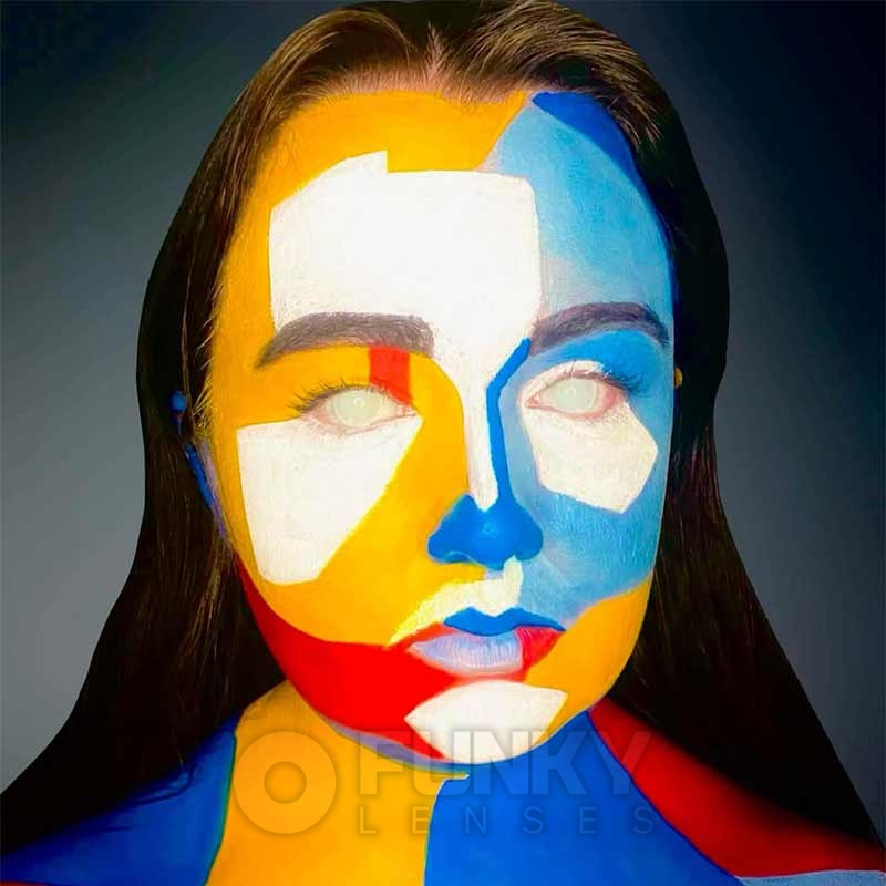 Blind White Contact Lenses | 30 Day Costume Contacts